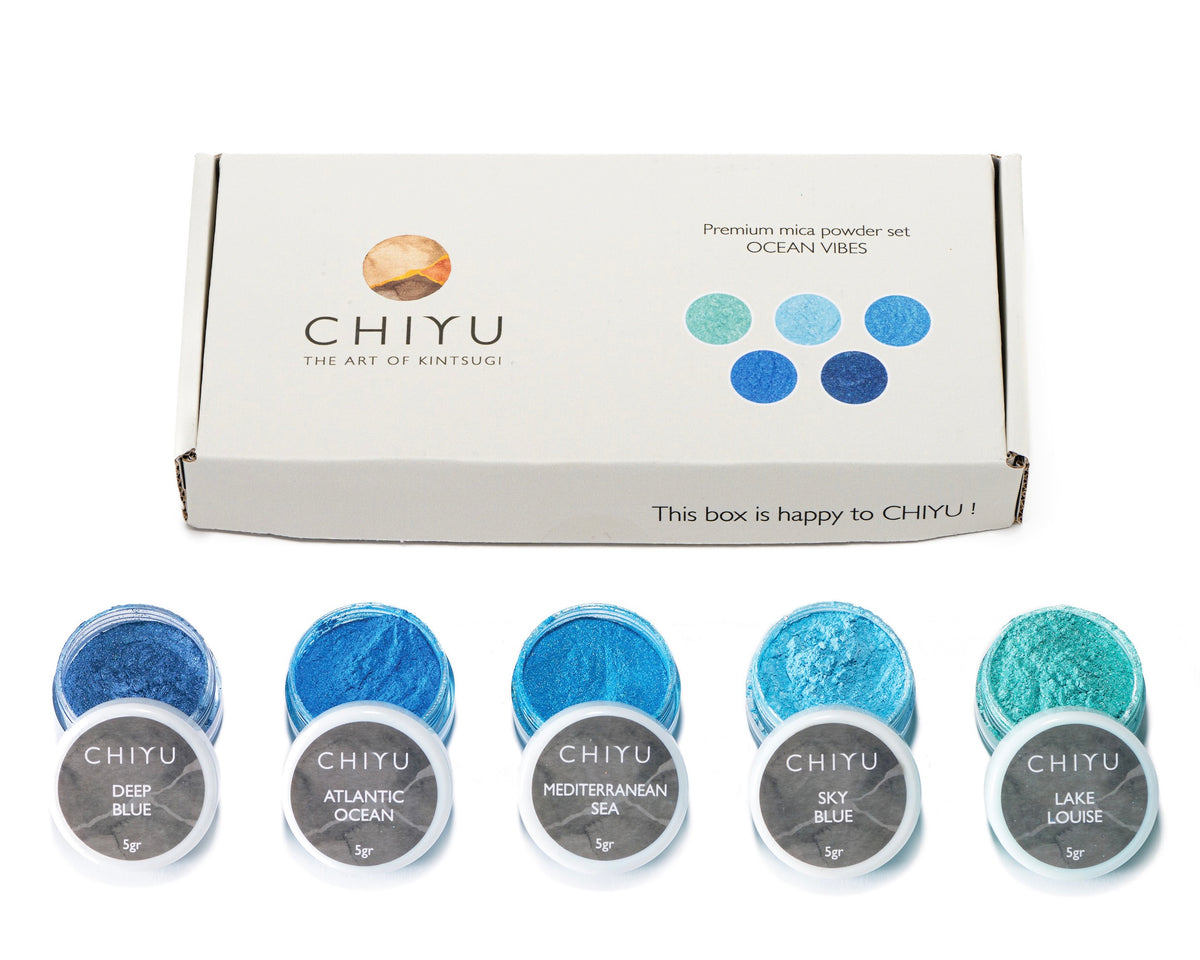Mica pearlescent color powder set: ocean vibes – CHIYU KINTSUGI